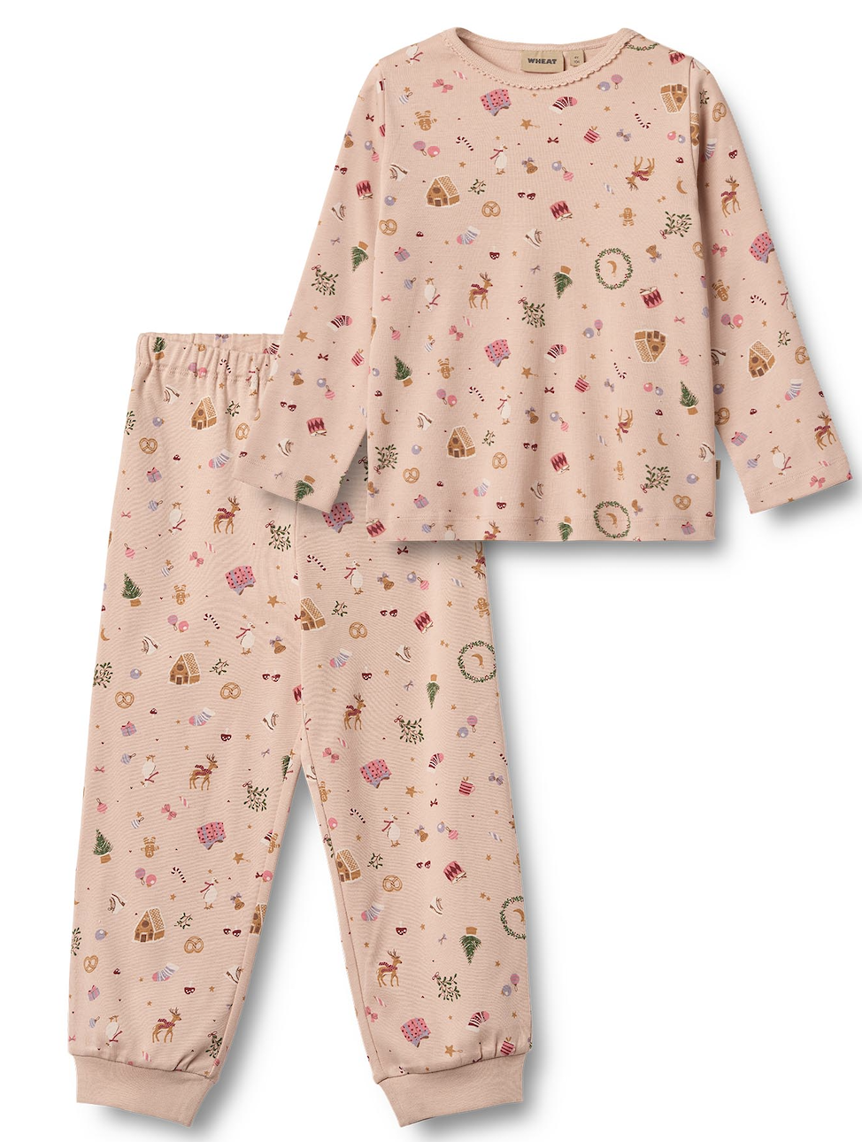 Wheat Pysjamas Mila rose dust holiday - Epleskrinet